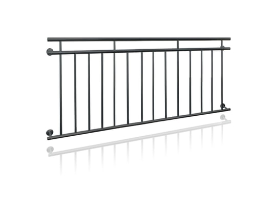 Garde-corps balcon à la francaise appui rambarde anthracite en acier 90 ...