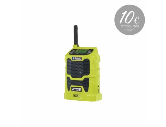 Radio bluetooth ryobi am/fm 18v oneplus - sans batterie ni chargeur ...