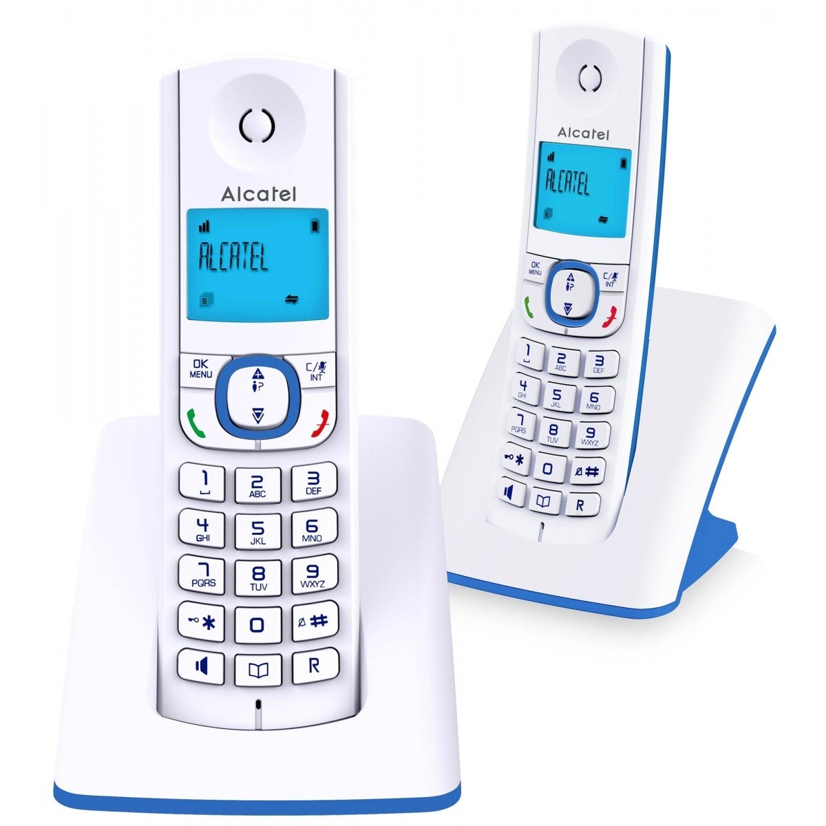 Téléphone fixe ALCATEL F 530 DUO BLEU ALCATEL Pas Cher - UBALDI.com