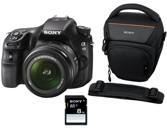Appareil photo numérique reflex SONY SLT-A58 + 18-55 mm + LCS-AMB + SD ...