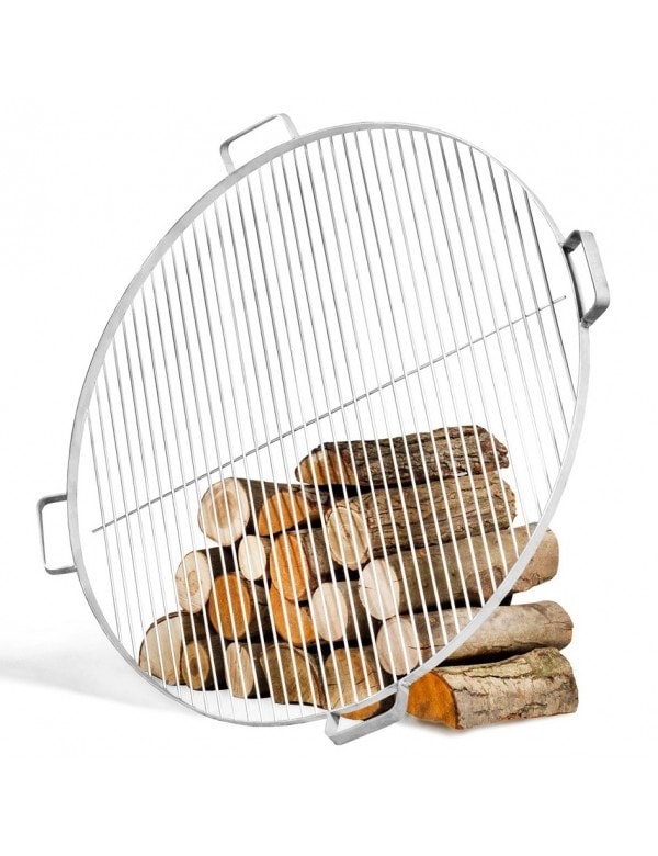 Grille de cuisson ronde en acier avec 4 poignées FARMCOOK