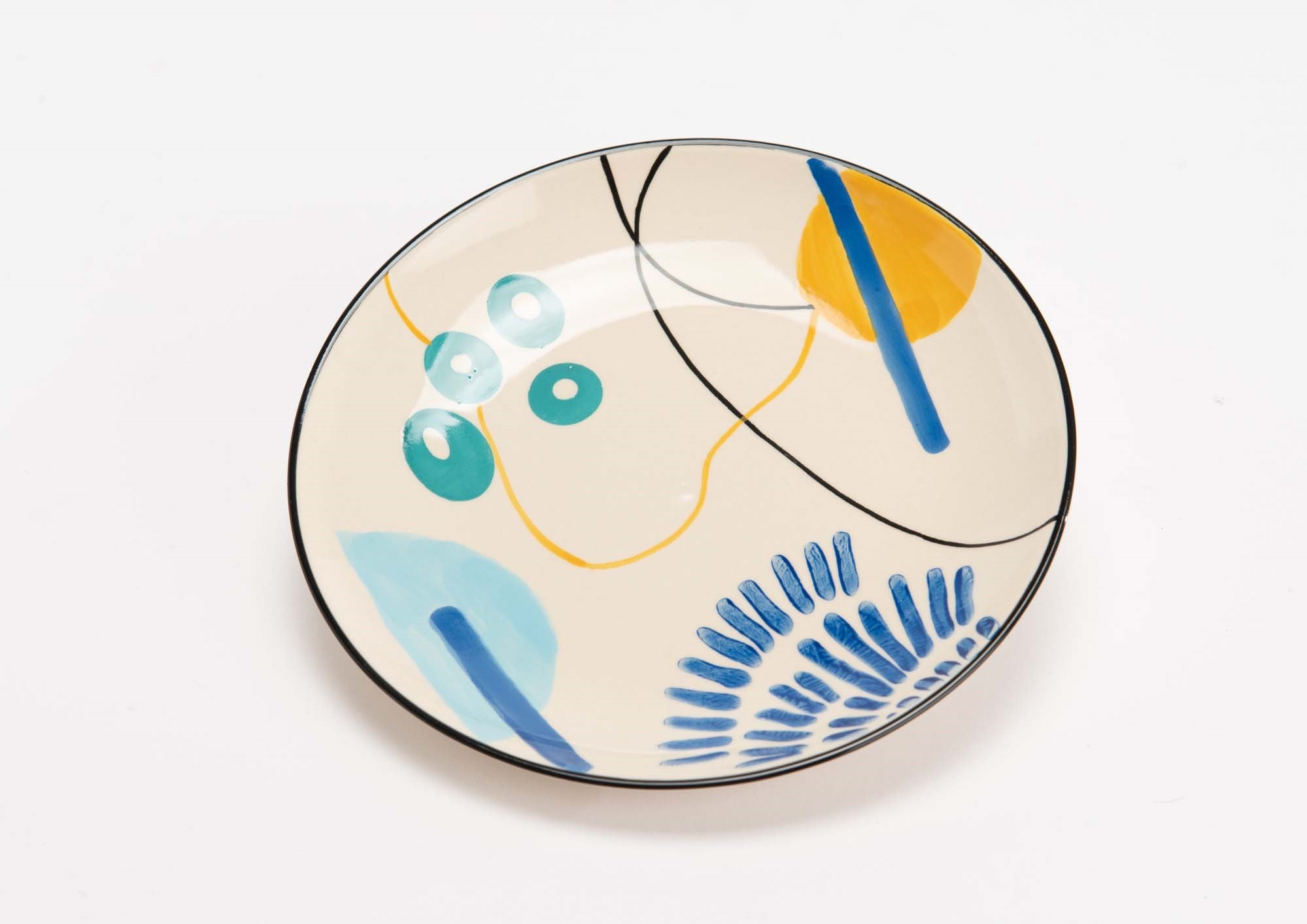 Assiette à dessert en grès calypso lot de 6 AMADEUS