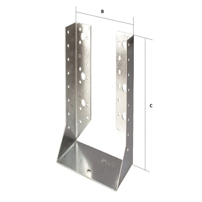Connecteur de charpente - Support en U - 64 x 128 mm - GAH ALBERTS GAH ...