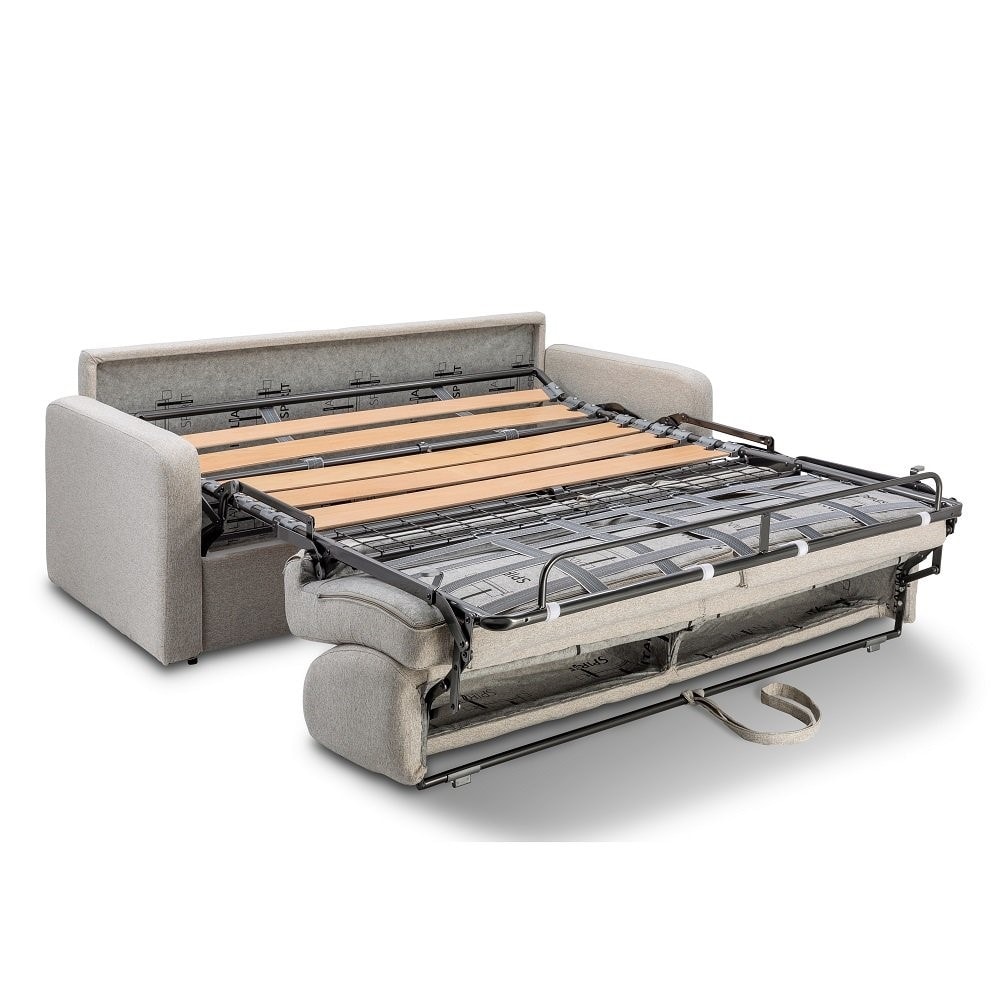 Canapé convertible express mac mahon sommier lattes 120cm matelas 16cm ...