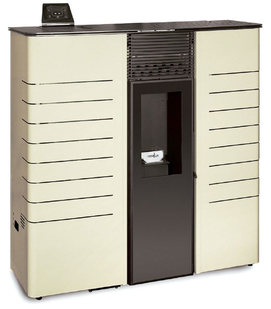 FERLUX Poêle à granulés canalisable compact de couloir PHOENIX 9,4kW ...