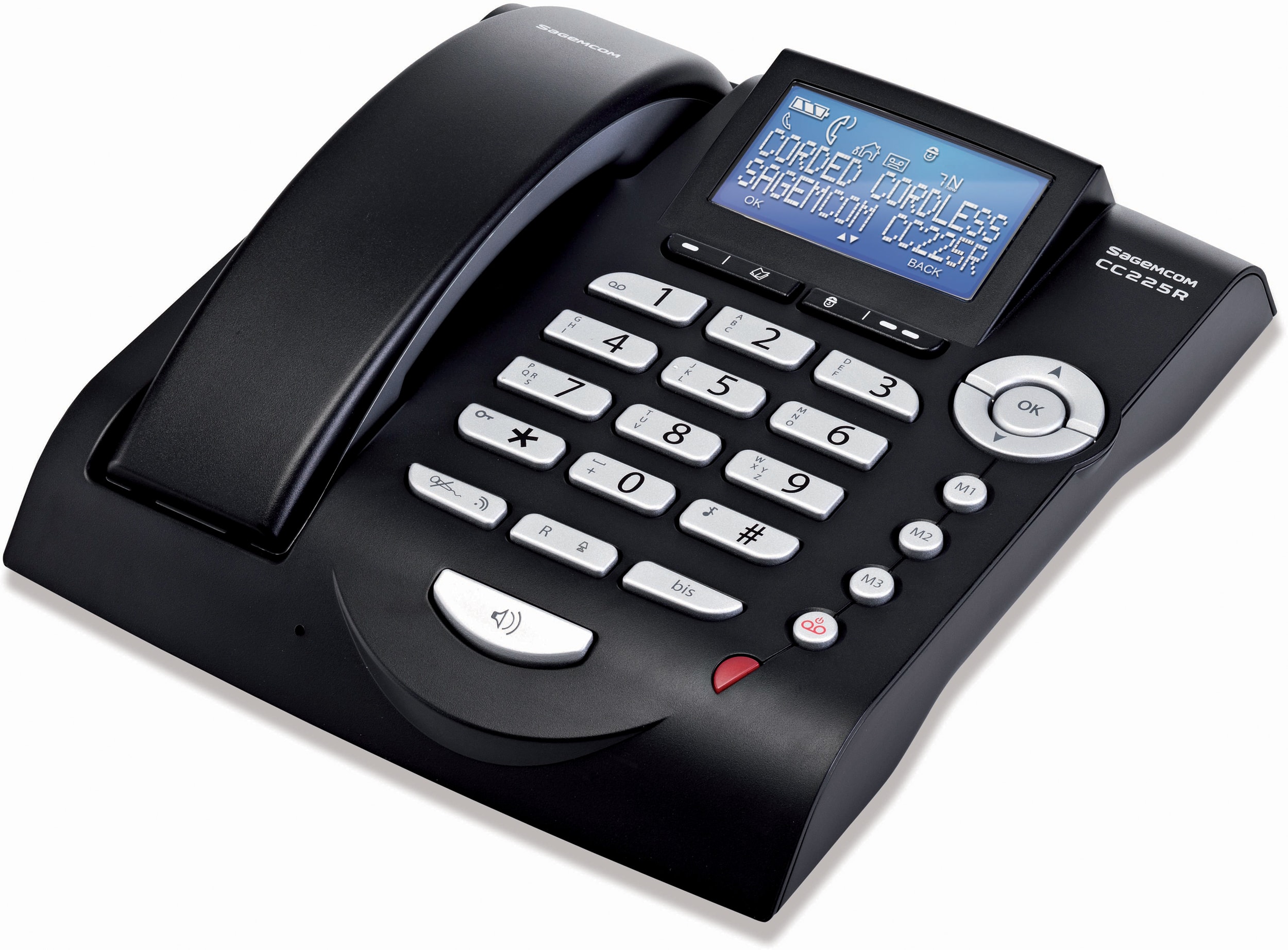 Téléphone sans fil SAGEM CC225R Pas Cher - UBALDI.com