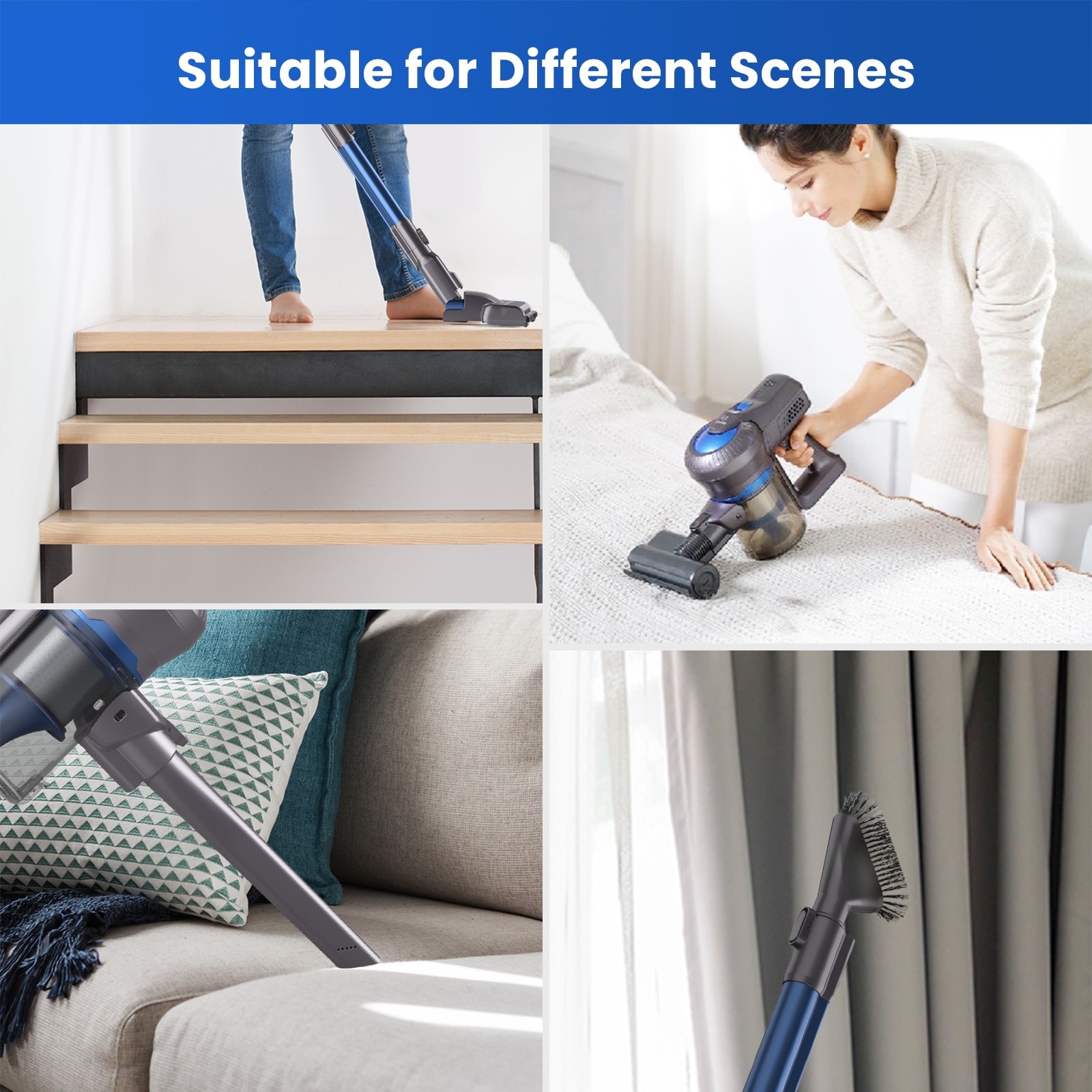 Greenote gsc50 aspirateur balai sans fil 23000 pa 4 en 1, 200 w avec ...