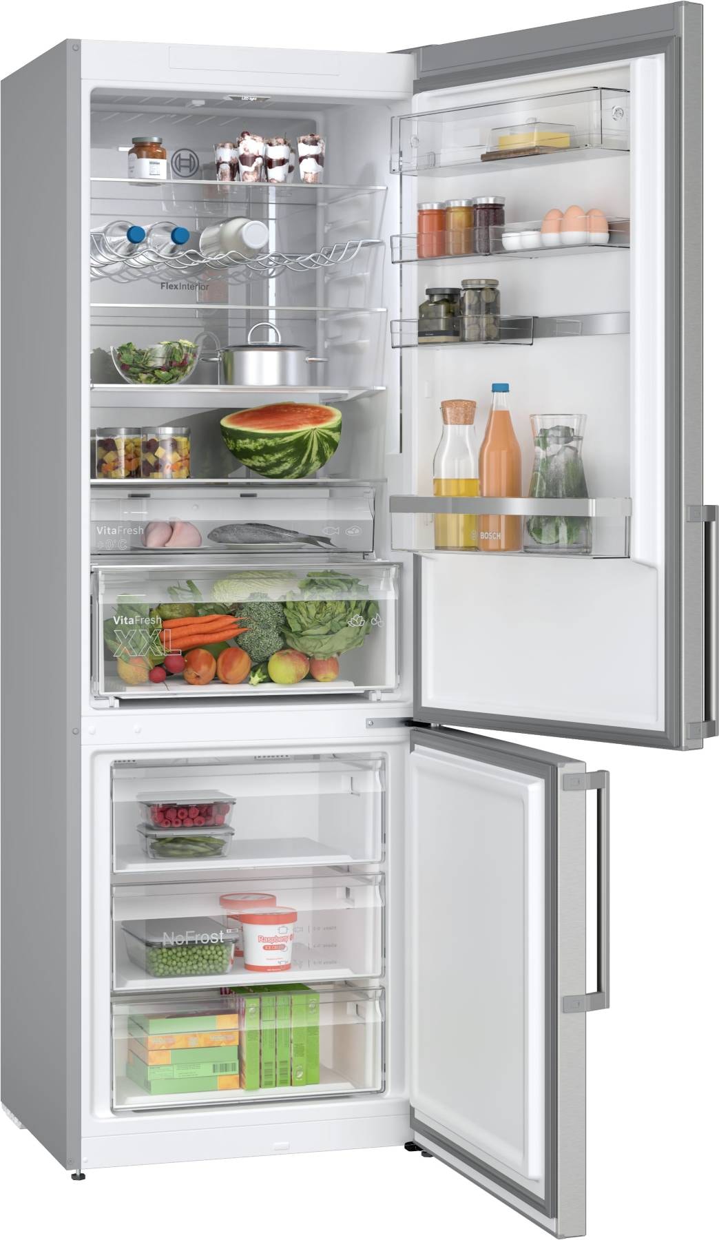Réfrigérateur congélateur bas BOSCH KGN49AIBT Série 6 Pas Cher - UBALDI.com