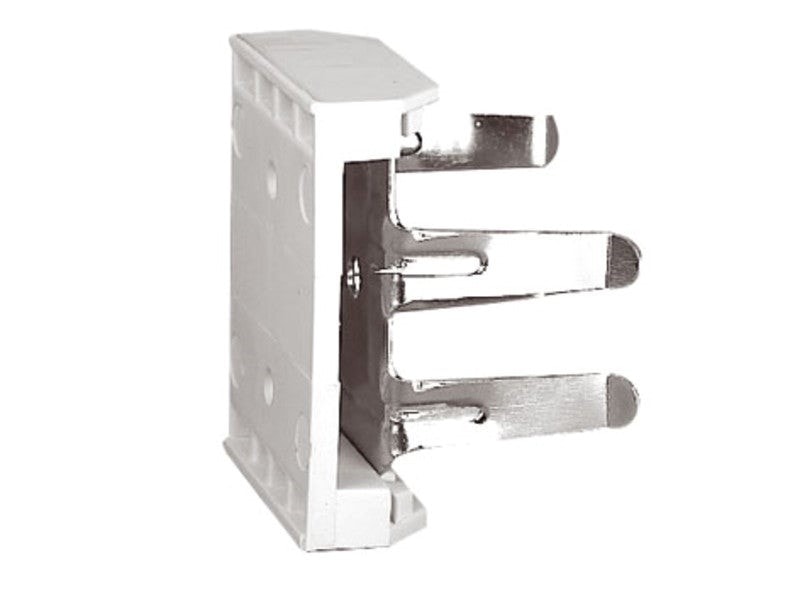 Lot de 2 clips métal à clipser, diam.28 x h.55 mm x l.28 mm CENTRALE ...