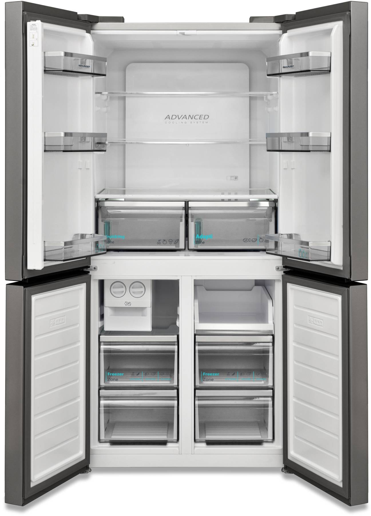 Réfrigérateur 4 portes SHARP SJFA25IHXIE Pas Cher - UBALDI.com
