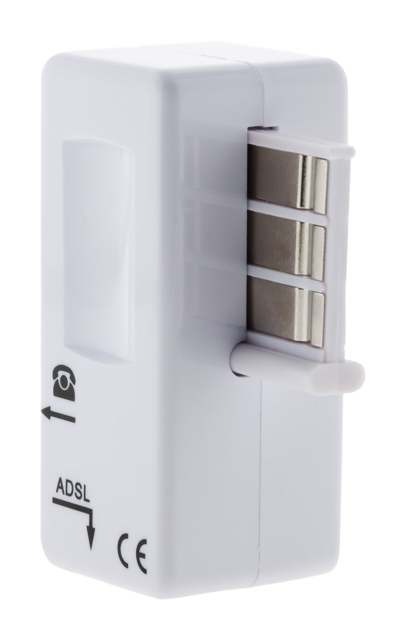 Filtre ADSL blanc M/F gigogne + RJ ZENITECH Pas Cher - UBALDI.com