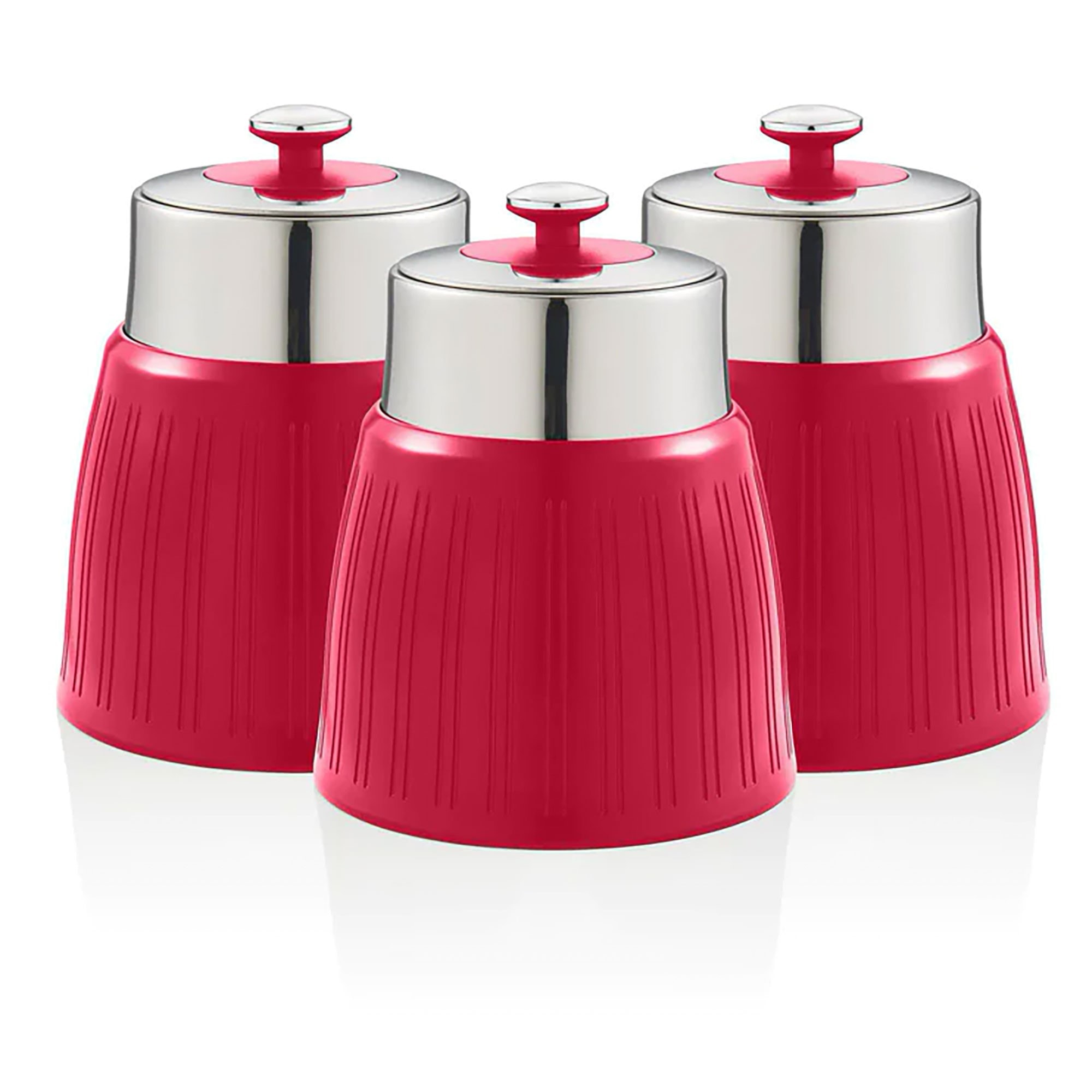 Swan swka1024rn retro set 3 boîtes de rangement cuisine 1,2l ...