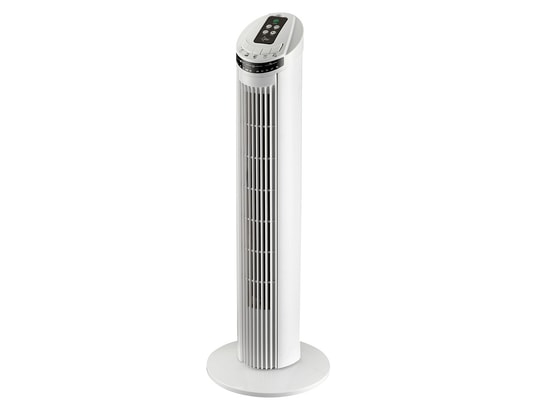 Ventilateur tour colonne blanc alize - 50w - hauteur 74cm - avec ...