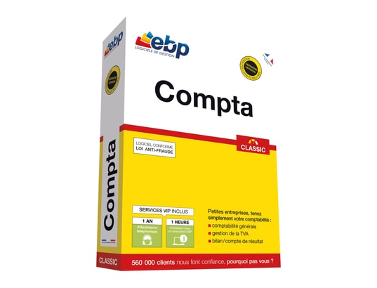 EBP EBP Compta Classic 2018 + Service VIP - Logiciel de comptabilité ...