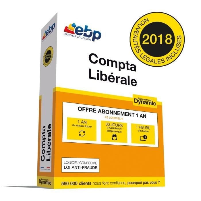 EBP EBP Compta Libérale 2018 Abonnement Dynamic + Services VIP ...