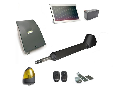 Kit motorisation portail solaire automatisme ducati home automation sw3000 t solar mono - pour ...