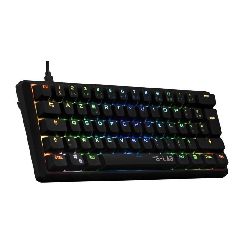 Clavier gaming mécanique - the g-lab - keyz thallium - rouge THE G-LAB ...