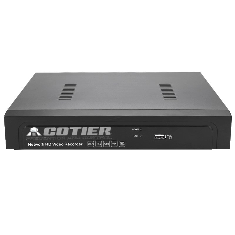 Boitier Enregistreur vidéo numérique N4 / 1U-POE 4CH HDD NVR, support ...