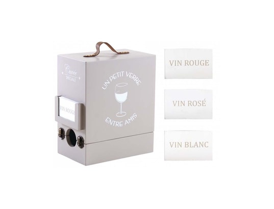 Boite à cubi 3 litres en bois entre amis AUBRY GASPARD 28319