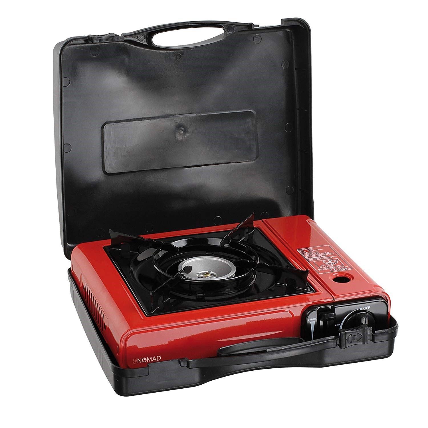 Réchaud gaz Portable, Rouge/Noir KITCHEN ARTIST