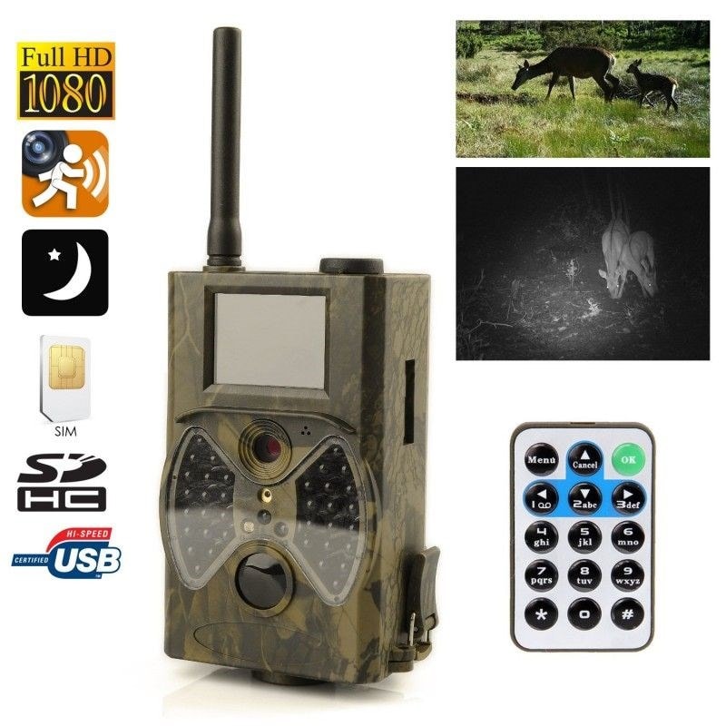 Caméra infrarouge GSM chasse gibier Full HD 1080P détecteur mouvement YONIS