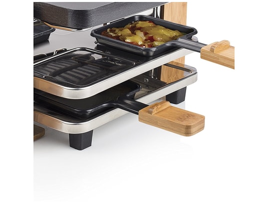 PRINCESS Raclette PURE 4 Bambou Pas Cher - Raclette Multifonction ...