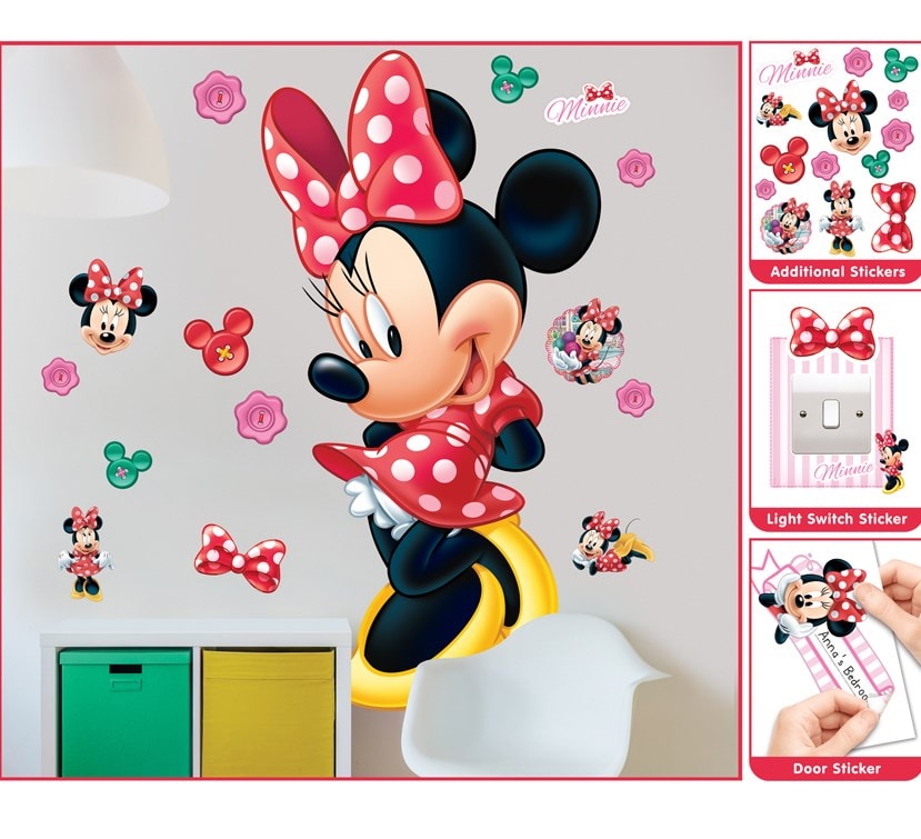 Stickers géant Minnie Mouse Disney WALLTASTIC
