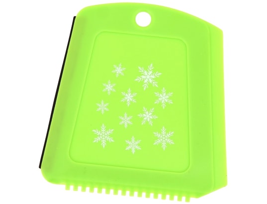 Grattoir Givre Triple Face 3 en 1 Raclette Gratte Gel Voiture Vert PROMOBO