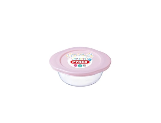 Plat rond avec couvercle rose 15 cm PYREX Pas Cher - UBALDI.com